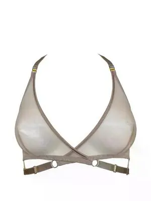 BORDELLE Signature Wrap Mesh Bra - Brown