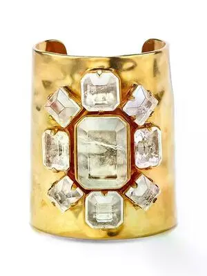 GOOSSENS Stones Rock Crystal Cuff Bracelet