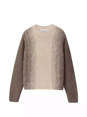 Iris Von Arnim Jubilea Degradé Plain-knit Sweater - Neutrals