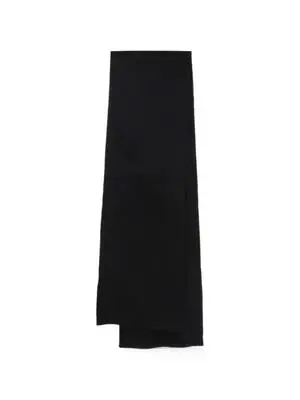 Rick Owens Ribbed-knit Scarf - Black