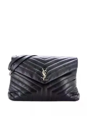 Saint Laurent Loulou Matelasse Chevron Leather Large Shoulder Bag