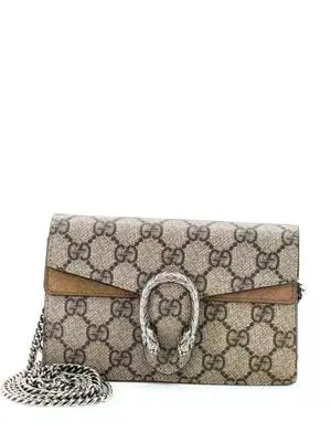 Gucci Dionysus Bag Gg Coated Canvas Super Mini Crossbody Bag