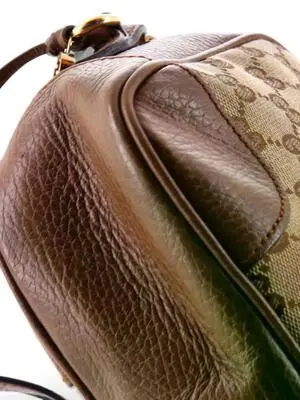 Gucci Bree Disco Gg Canvas With Leather Mini Crossbody Bag