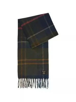 Barbour Yorklane Tartan-pattern Fringed Scarf - Green