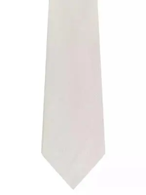FURSAC Silk Twill Neck Tie - White
