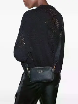 Liu Jo Grained Effect Crossbody Bag - Black