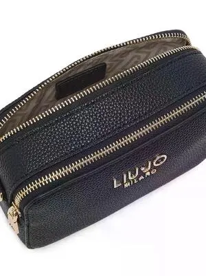 Liu Jo Grained Effect Crossbody Bag - Black