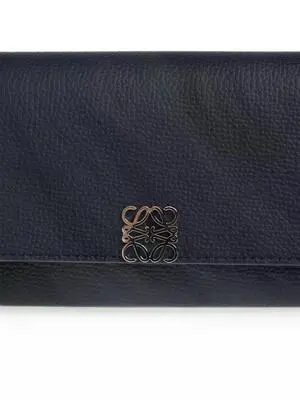Loewe Anagram Pebbled Leather Wallet