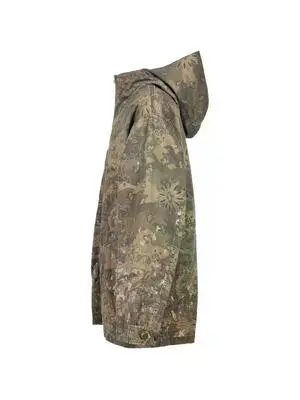 KAMIYA Paisley Camouflage Hooded Jacket - Green