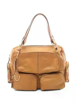 TOD'S 2000s Multi-pocket Tote Bag - Brown