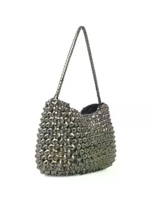 Dragon Diffusion Basil Cactus Woven Shoulder Bag