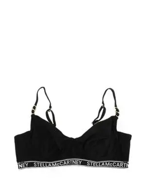 Stella McCartney Logo-underband Underwired Bra - Black