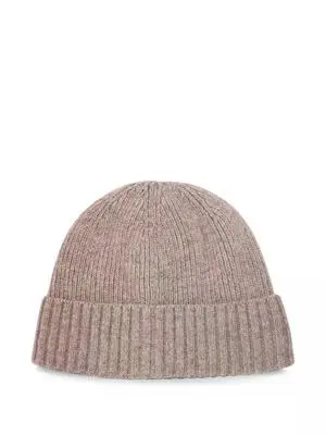 Barbour Carlton Ribbed-knit Beanie Hat - Neutrals