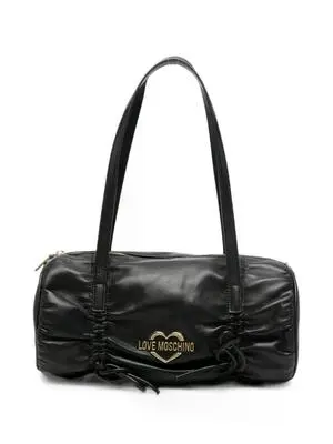 Moschino Ruched Heart-plaque Tote Bag