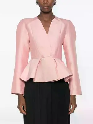 Stine Goya Peplum Hem V-neck Jacket