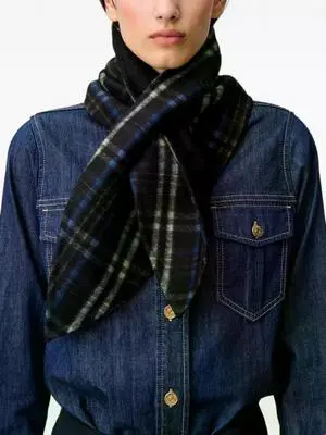 Claudie Pierlot Double-sided Check Scarf