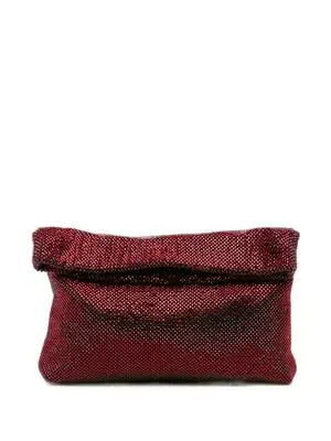 TWENTY FOURHAITCH Dunham Crystal-embellished Clutch Bag - Red