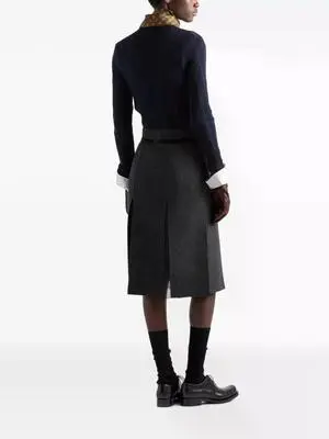 Prada Double Wool Midi-skirt