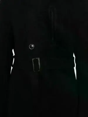 Rick Owens Belted Hooded Coat