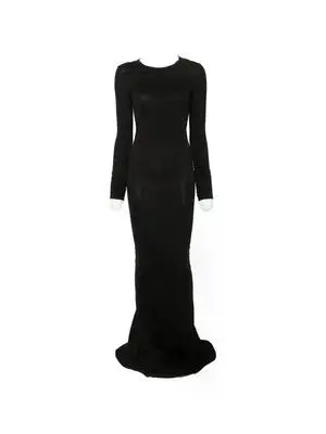 Rick Owens Simple Edfu Long-sleeve Maxi Dress