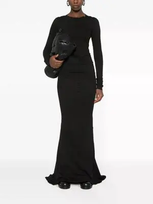 Rick Owens Simple Edfu Long-sleeve Maxi Dress