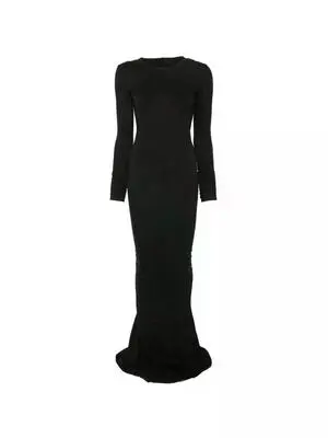Rick Owens Long-sleeve Maxi Dress - Black
