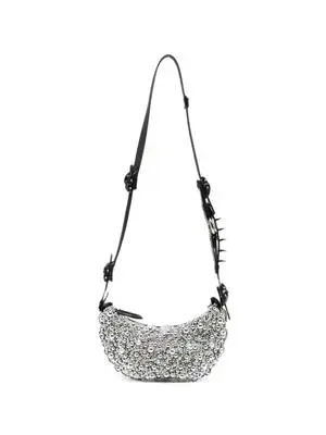 INNERRAUM Beaded Spike-detail Shoulder Bag - Black