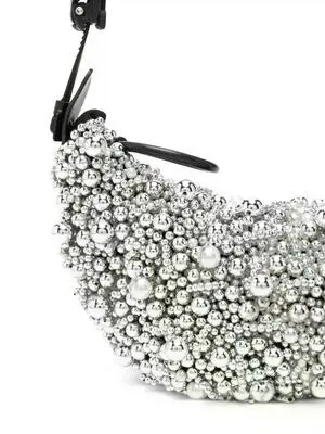 INNERRAUM Beaded Shoulder Bag With Spike Detailing