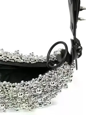 INNERRAUM Beaded Shoulder Bag With Spike Detailing