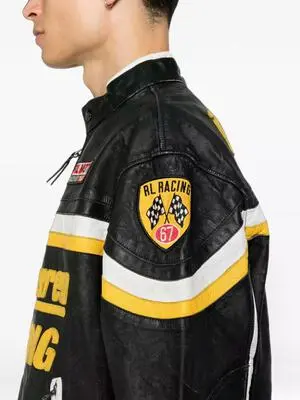 Polo Ralph Lauren Logo-patch Leather Jacket