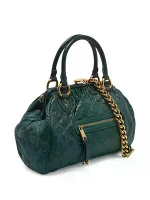 Marc Jacobs Stam Quilted Leather Satchel Tote Bag