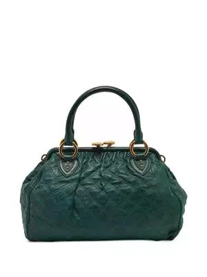 Marc Jacobs Stam Quilted Leather Satchel Tote Bag