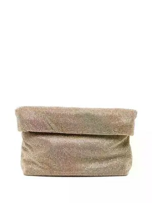 TWENTY FOURHAITCH Mini Varadero Crystal-embellished Clutch Bag - Gold
