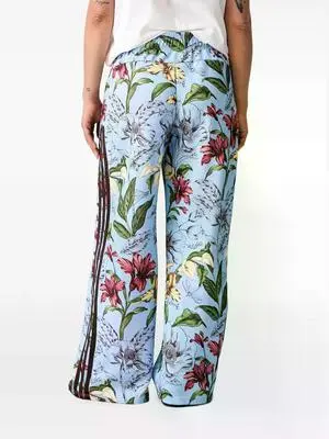 Adidas X Farm Rio House Of Tiro Floral-print Side-stripe Track Pants - Blue