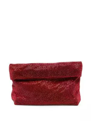 TWENTY FOURHAITCH Mini Varadero Crystal-embellished Clutch Bag - Red