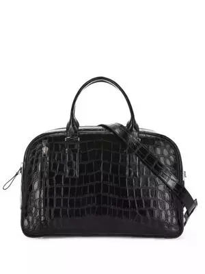 TOM FORD Crocodile-effect Tote Bag - Black