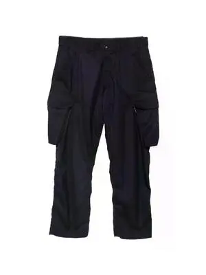 Comme Des Garçons Pinstripe-pattern Cargo Pants - Blue
