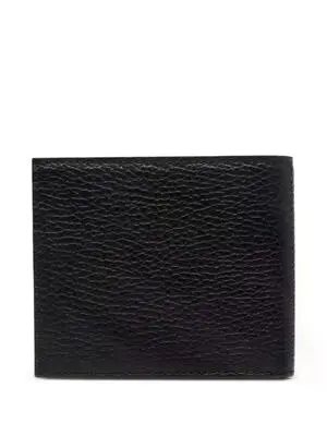 Emporio Armani Logo-embossed Grained Leather Wallet - Black