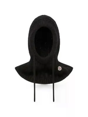 Moncler Cable Knit Balaclava With Drawstring