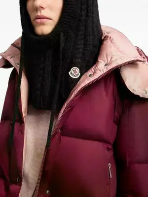 Moncler Cable Knit Balaclava With Drawstring
