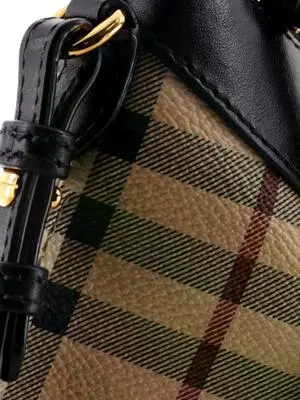 Burberry Peyton Haymarket Coated Canvas Crossbody Bag
