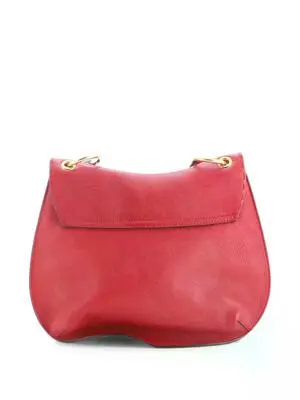 Gucci Gg Marmont Animalier Shoulder Bag Leather Medium - Red