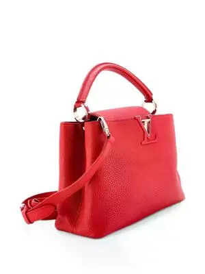 LOUIS VUITTON Capucines Bag Leather Pm Satchel