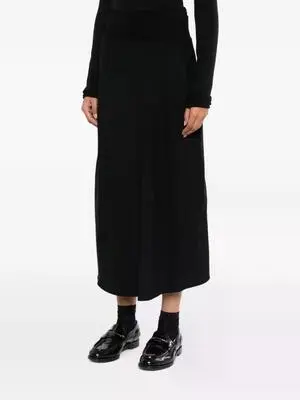 AGNES B. Elasticated-waist Flared Skirt