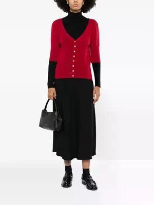 AGNES B. Elasticated-waist Flared Skirt