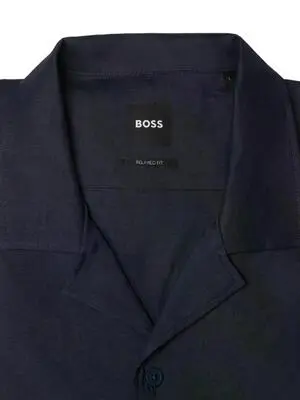 BOSS Relaxed-fit Camp-collar Shirt