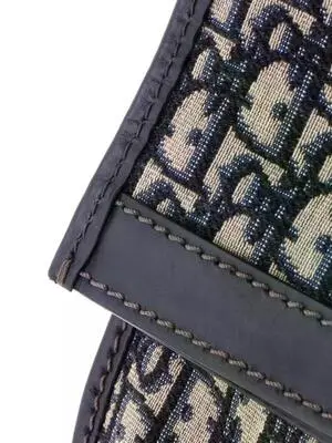 Dior Oblique Canvas Fold Over Clutch Bag