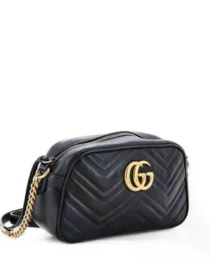 Gucci Matelasse Leather Small Shoulder Bag - Black