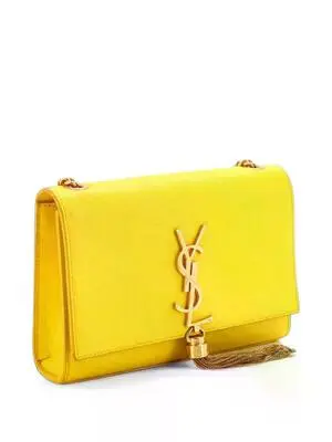 Saint Laurent Classic Monogram Tassel Leather Small Crossbody Bag