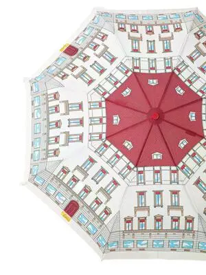Moschino Building-print Umbrella